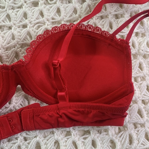 Adore Me | Intimates & Sleepwear | Adore Me Red Balconette Bra | Poshmark